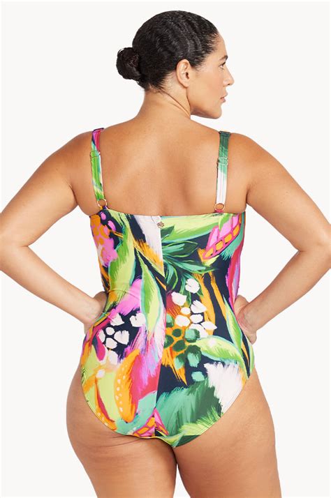 Artesands Chelona Raphael E F Cup One Piece Navy Swimwear Galore Au