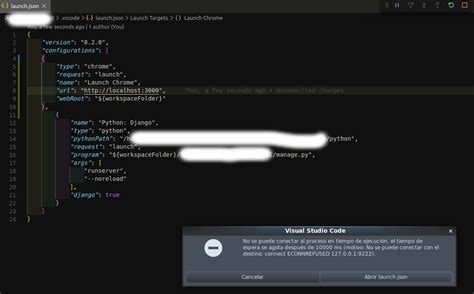 Python No Puedo Debuggear Con La Extension De Debugger For Chrome En