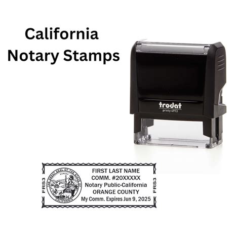California Notary Stamp Registered Vendor California Notary