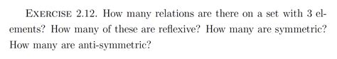 Solved Exercise 2 12 How Many Relations Are There On A Set