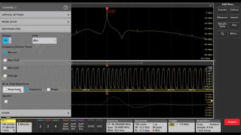 Capturing A Clock Frequency Glitch With RF Vs Time Trigger Tektronix