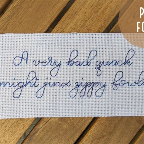 Font Daphne Alphabet Pdf Cross Stitch Etsy