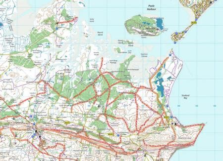 Map Of Isle Of Purbeck Splashmaps