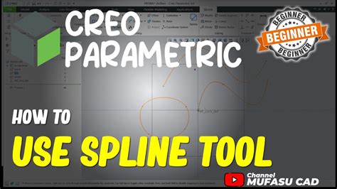 Creo How To Use Spline Tool - YouTube
