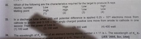 In A Discharge Tube When 200 Volt Potential Difference Is Applied 625×10