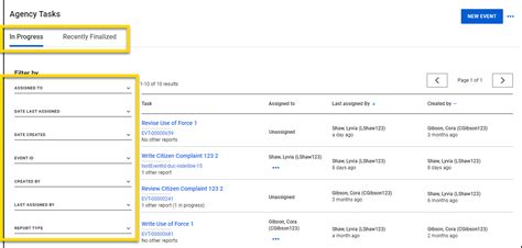 agency tasks inbox axon standards