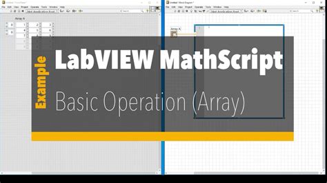 Mathscript Node Ep3 Basic Operations Array1 Youtube