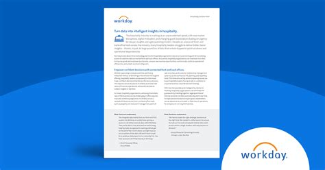 Maximizing Data For Hospitality Workday Us Maximizing Data For Hospitality Workday Us