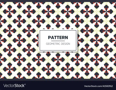 Simple Seamless Pattern With Colorful Geometric Vector Image
