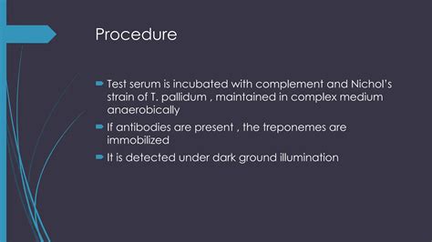 Treponemal Test Ppt Microbiology Slide Pptx