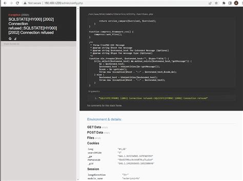 Gui Error Connection To Sql Failed System Administration Freepbx Community Forums