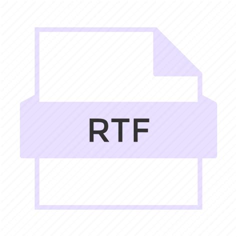 File Format Rich Rtf Text Icon