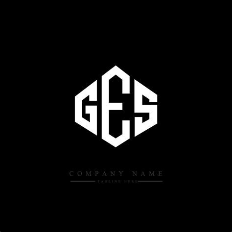 Ges Letter Logo Design With Polygon Shape Ges Polygon And Cube Shape