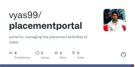 GitHub Vyas Placementportal Portal For Managing The Placement Activities Of Iiitdm
