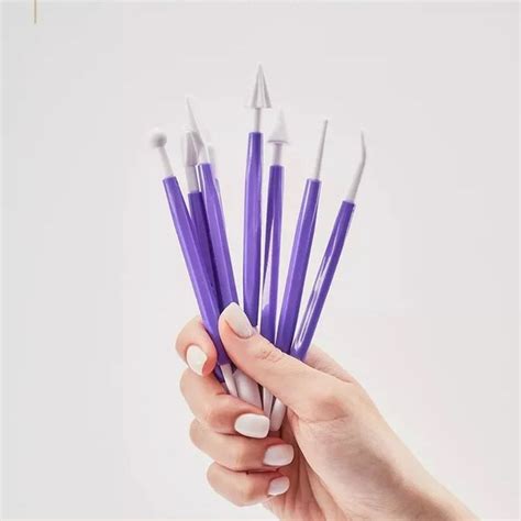 Стеки для лепки из глины пластилина мастики 8 шт Набор для лепки и моделирования купить с