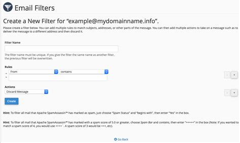 Email Filters Create Com