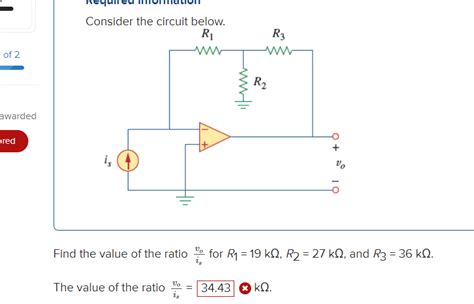 Solved Consider The Circuit Below Find The Value Of The Chegg