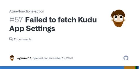 Failed To Fetch Kudu App Settings · Issue 57 · Azurefunctions Action