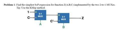 solved problem 1 find the simplest sop expression for
