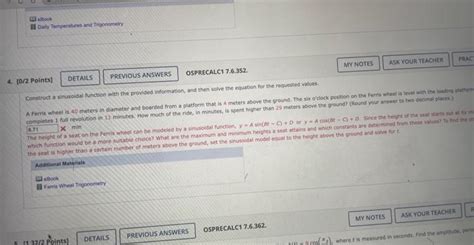 It MinConstruct A Sinusoidal Function With The Chegg