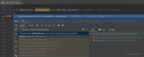 Qt 在应用中调试qt框架源码效果 环境 Cmake Qt Sources Qt Debug Information F 掘金