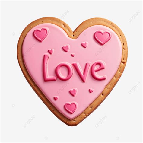 클리핑 패스를 사용하여 흰색 배경에 격리된 핑크 하트 모양의 쿠키 핑크 하트 모양의 쿠키 절연 클리핑 패스가 있는 흰색 배경에 만화 Png 일러스트 및 이미지 에 대한
