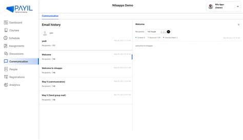 LMS Platform FAQ View Email History