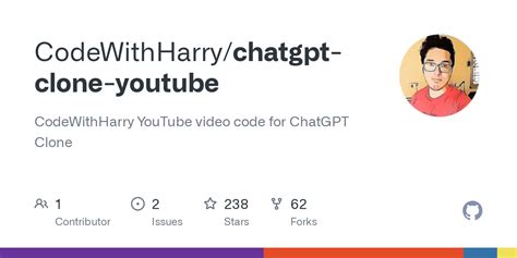 issues · codewithharry chatgpt clone youtube · github