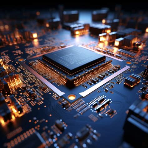 Central Processor On Circuit Board Orchestrates Intricate Electronic
