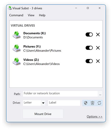 visual subst v5 0 recycle bin for virtual drives and more ntwind