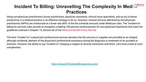 Incident To Billing Unravelling The Complexity In Medical Practices Pdf
