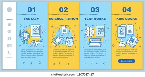 Generation Onboarding Mobile Web Pages Vector Stock Vector Royalty Free 1499966567 Shutterstock