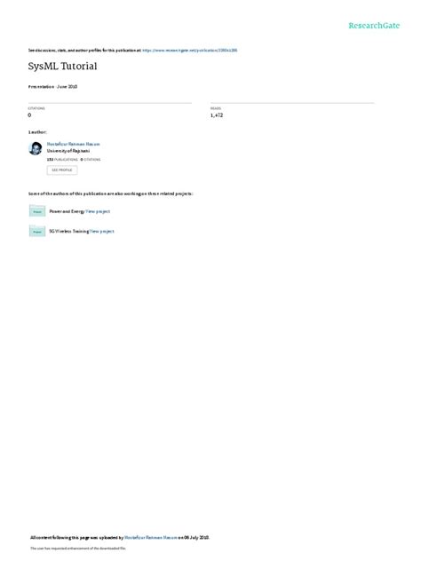 Sysml Tutorial Pdf Pdf Unified Modeling Language Systems Science