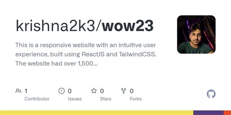 Github Krishna2k3wow23 This Is A Responsive Website With An