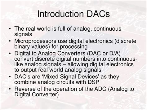 PPT Lecture Digital To Analog Converters PowerPoint Presentation ID