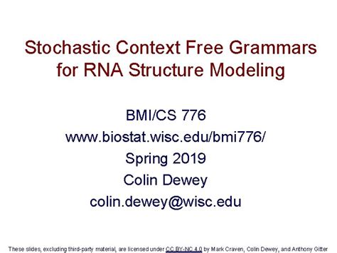 stochastic context free grammars for rna structure modeling