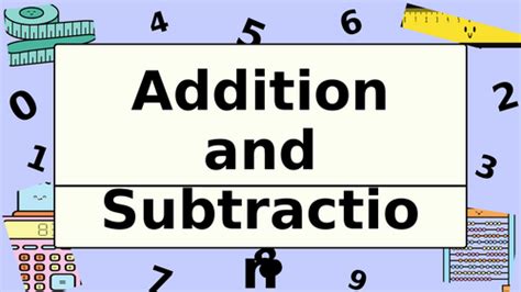 Addition And Subtraction Powerpoint Teaching Resources