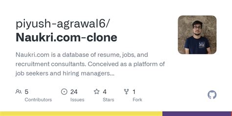 Github Piyush Agrawal Naukri Clone Naukri Is A Database Of Resume Jobs And