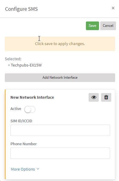 Configure SMS For A Device