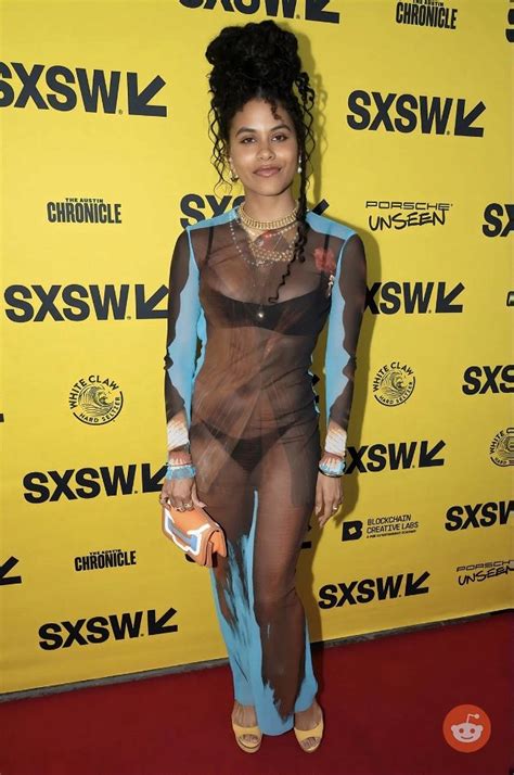 Zazie Beetz In A See Through Dress Cufo510