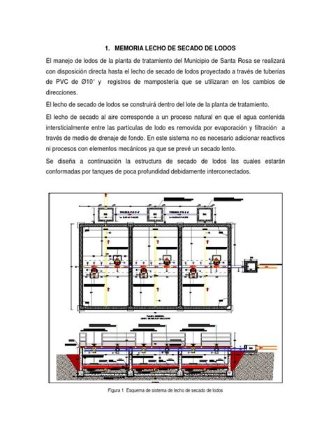 Diseño De Lecho De Secado De Lodos Pdf Densidad Filtración