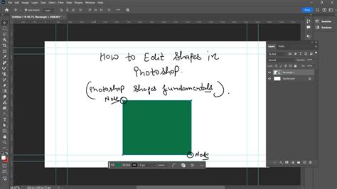 How To Makeedit And Delete Node In Photoshop Use Of Direct Selection