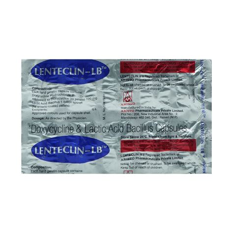 Lenteclin Lb 100mg Capsule View Usage Side Effects Price And Subtitute Egmedi