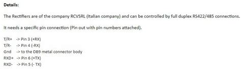Communication Between Unitronics Plc V560 And Rectifier Vision