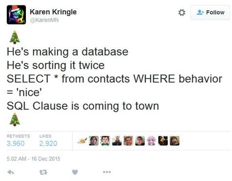 Sql Clause Rprogrammerhumor