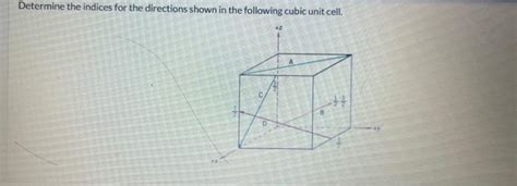 [solved] Determine The Indices For The Directions Shown In