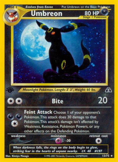 Umbreon [1st Edition] 13 Prices Pokemon Neo Discovery Pokemon Cards