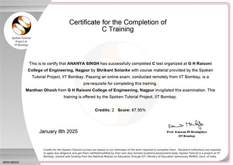 Ananya Singh On Linkedin Certifications Successfully Completed C Programming And C Programming…