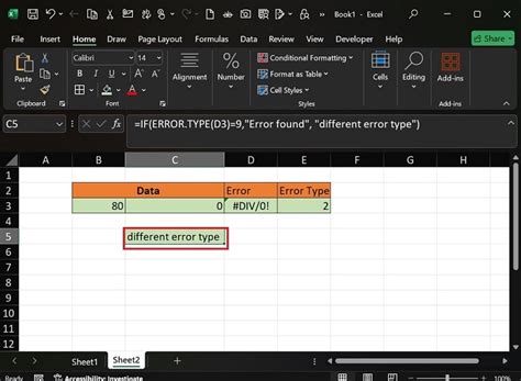 Excel Errortype 函数 Excel 函数教程