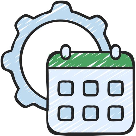 Scheduling Free Time And Date Icons